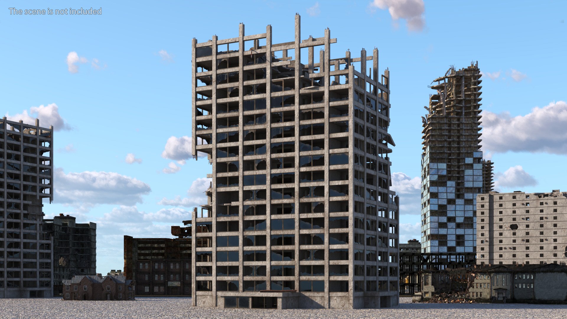 3D Destroyed Building Construction Model - TurboSquid 2292870