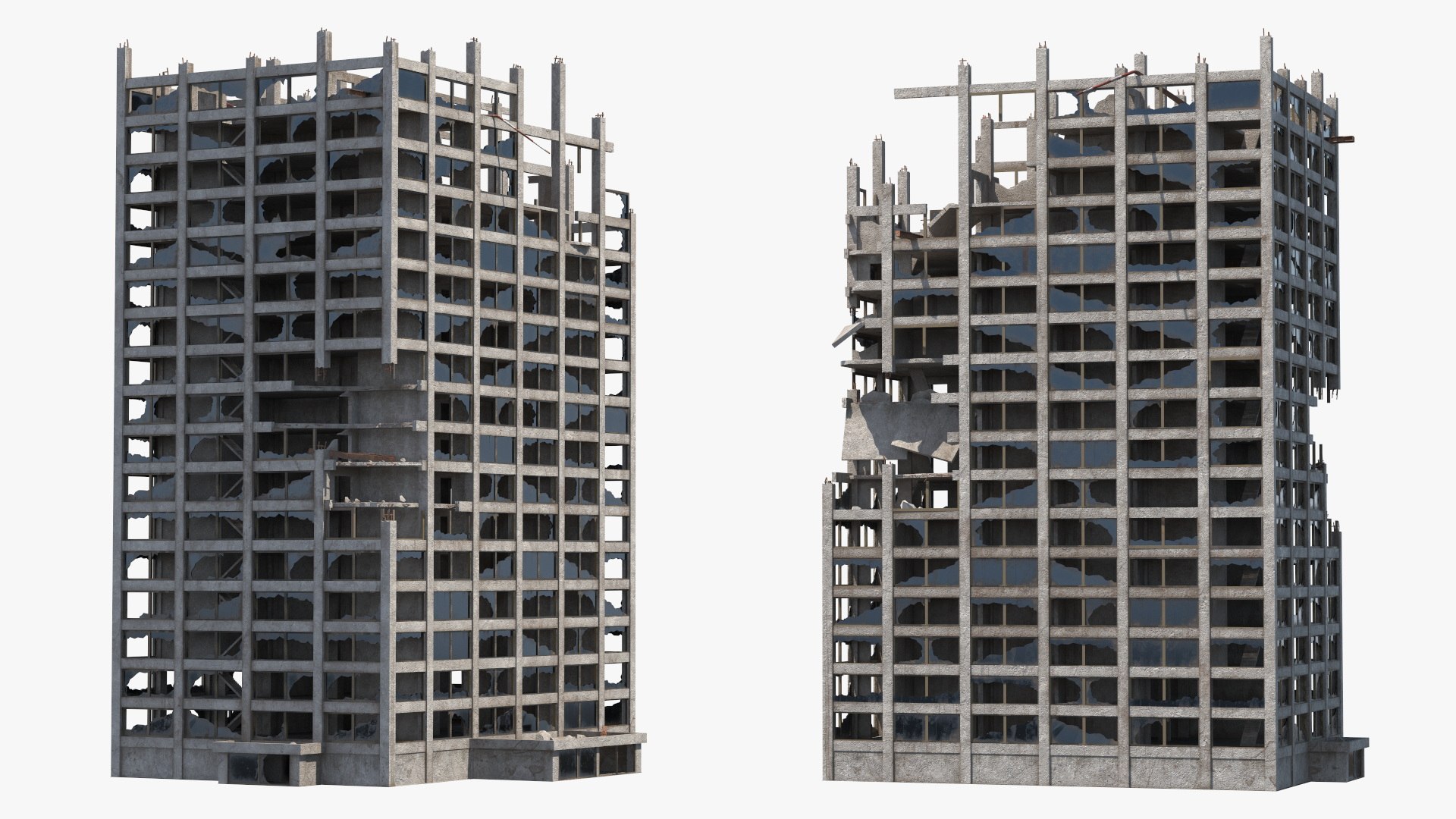 3D Destroyed Building Construction Model - TurboSquid 2292870