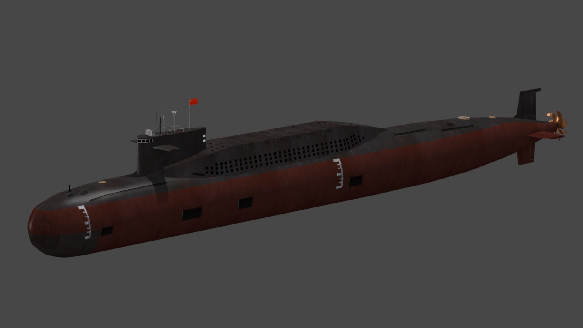 3D chinese type 094 jin class nuclear submarine - TurboSquid 1981261