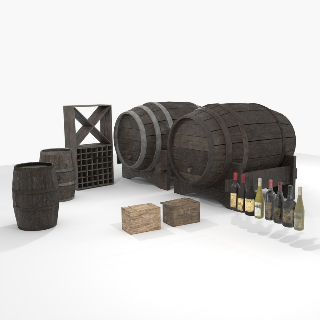 Low Poly Wine Cellar Asset Model - TurboSquid 2013953