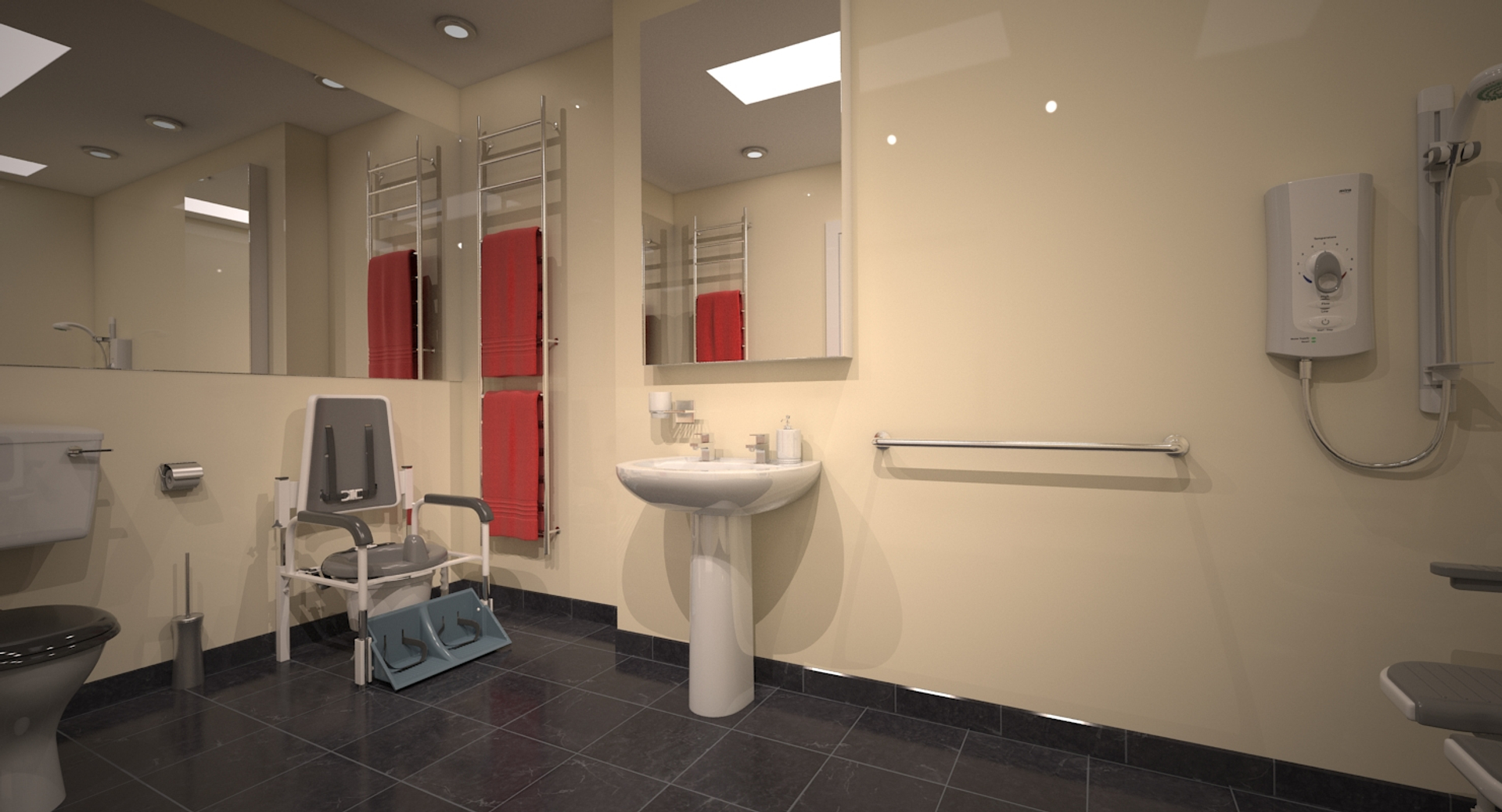 3D Model Hospital Bathroom Scene - TurboSquid 1185751