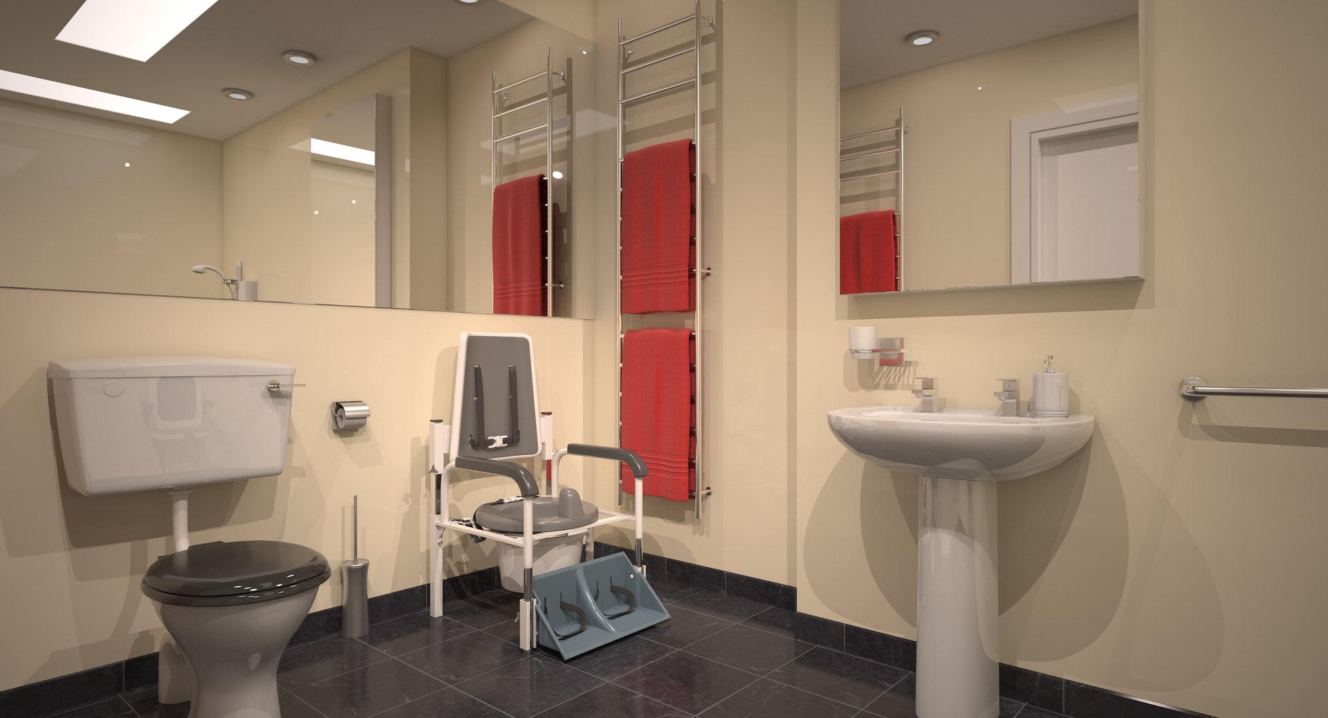 3D Model Hospital Bathroom Scene - TurboSquid 1185751