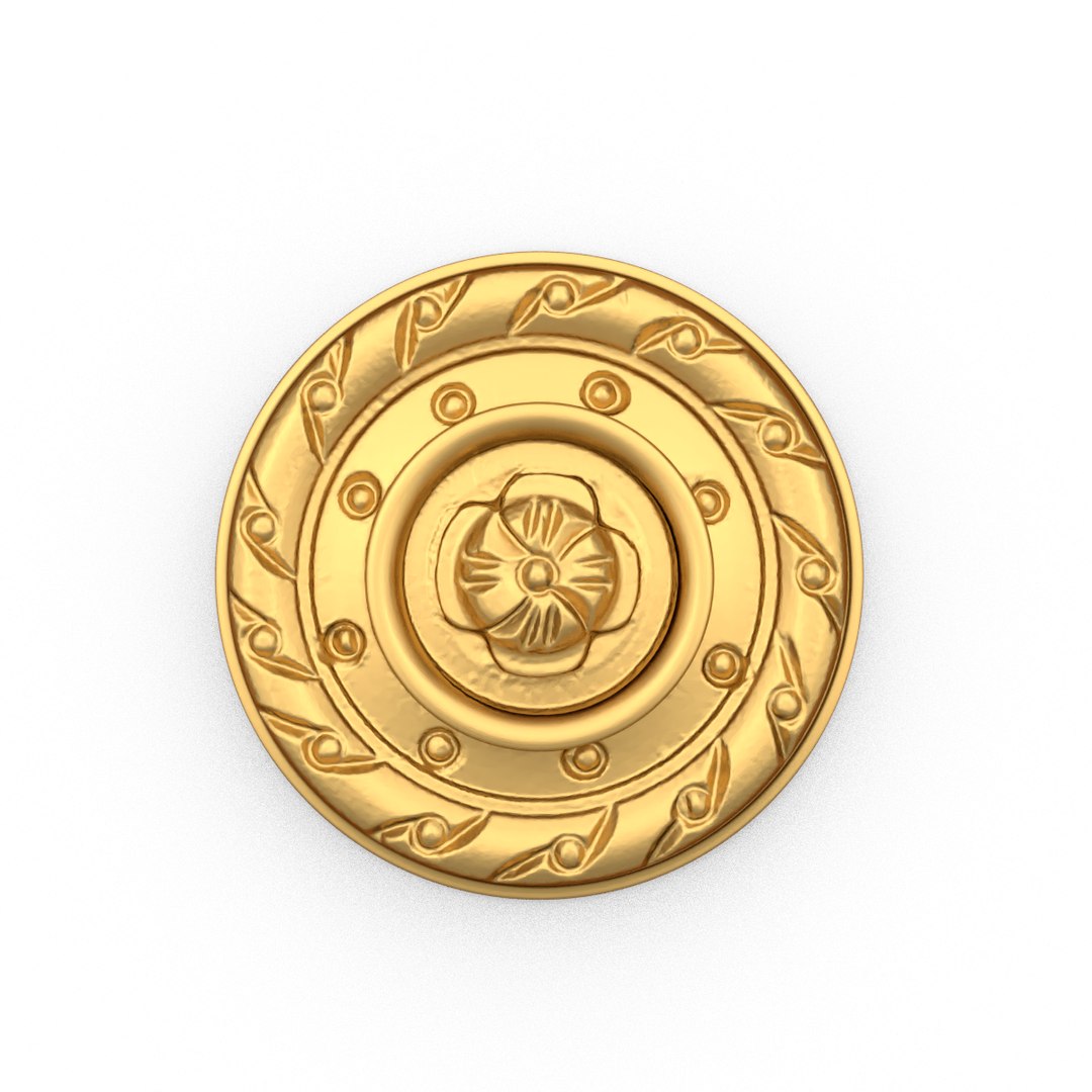 3D Classic Round Decor Ornament Carved 18 Model - TurboSquid 2316717