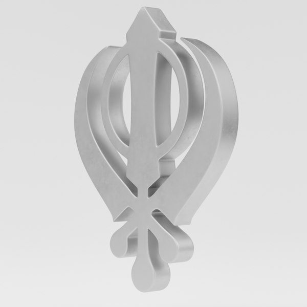 3D symbol sikhism model - TurboSquid 1623282