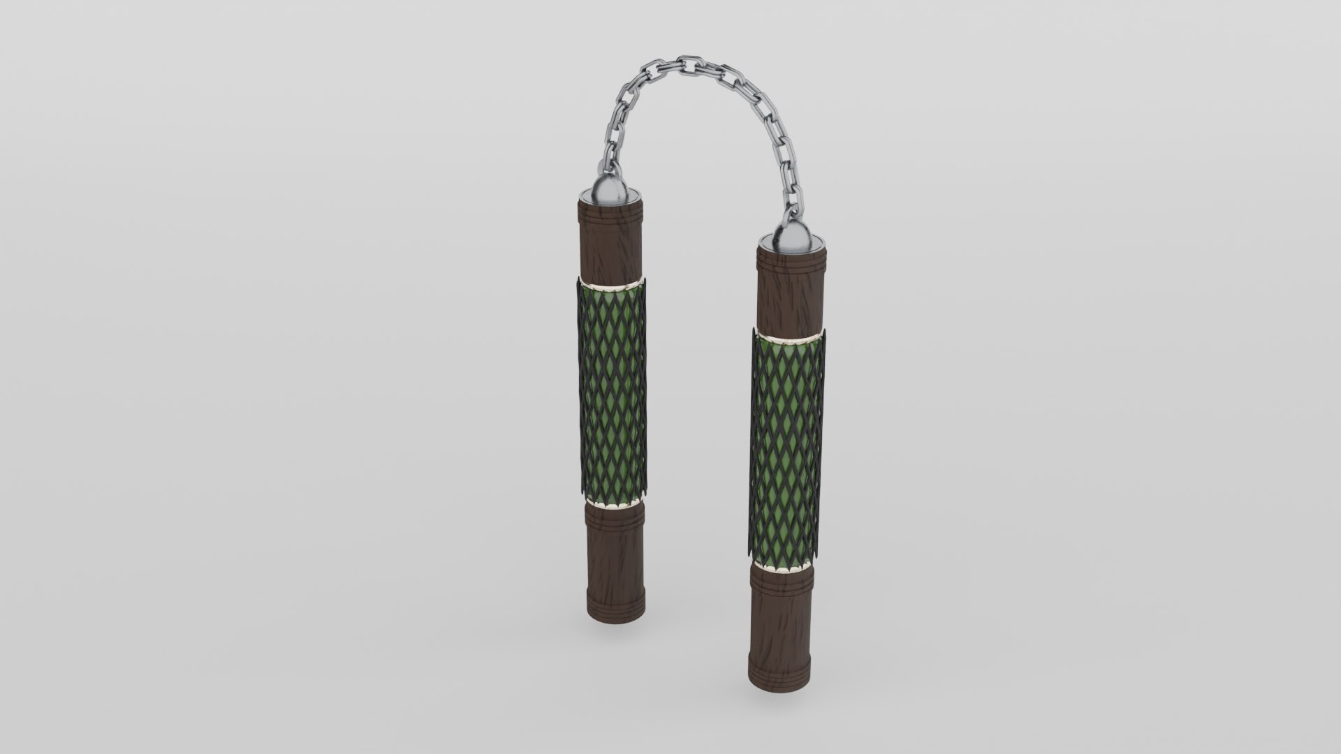 Nunchucks With An Iron Chain 3D Model - TurboSquid 2313302