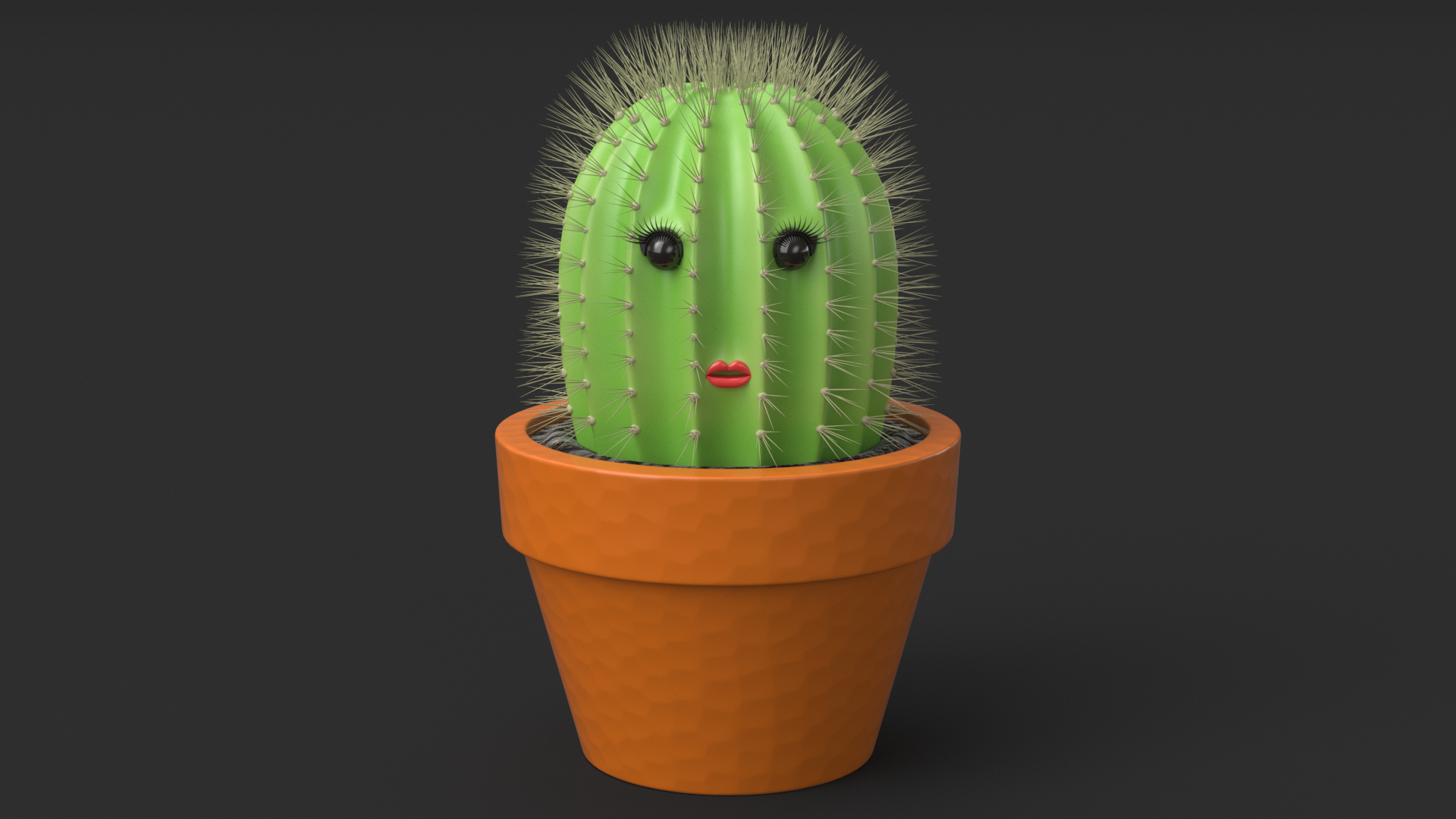 Toy Cactus Girl 3D Model - TurboSquid 1607020