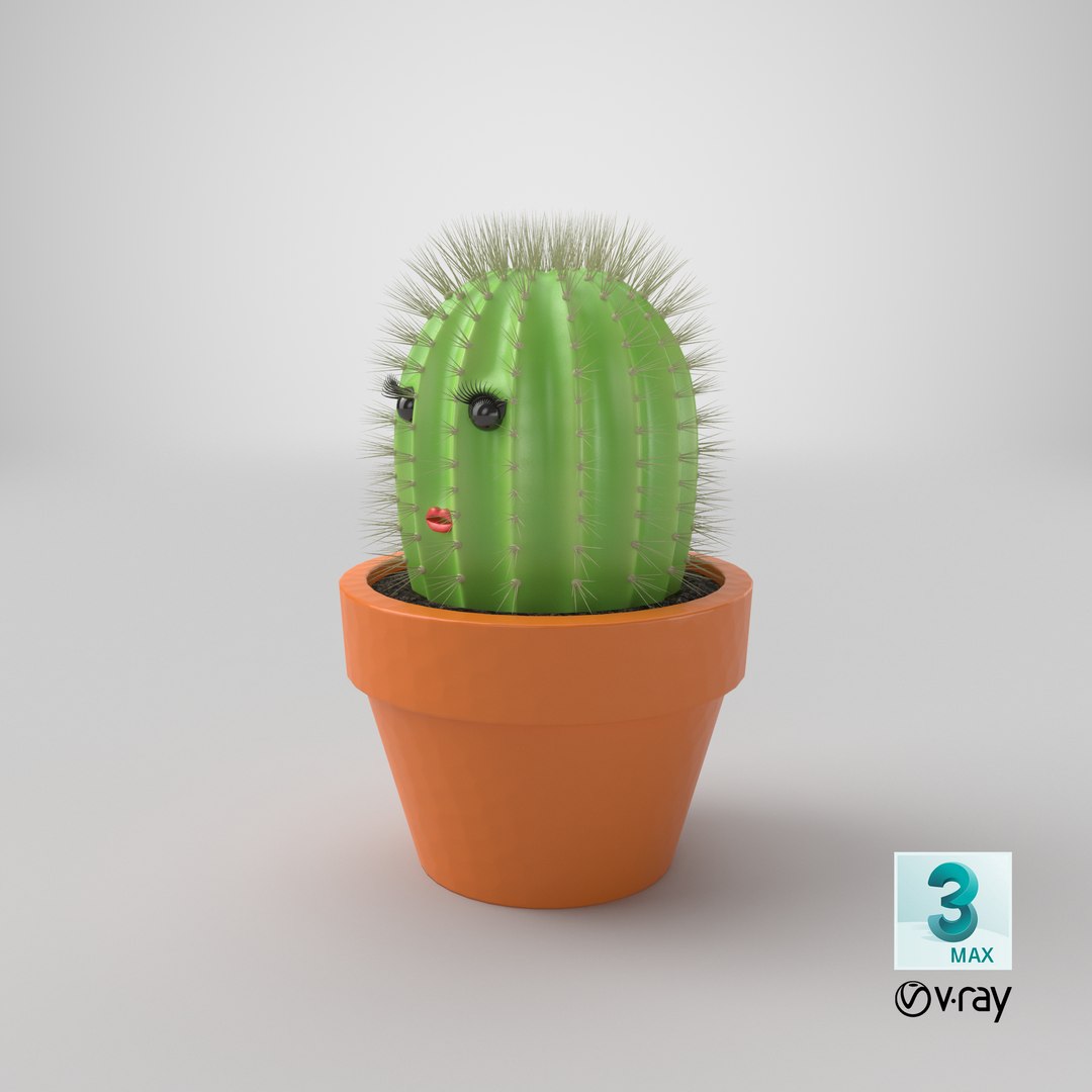 Toy Cactus Girl 3D Model - TurboSquid 1607020