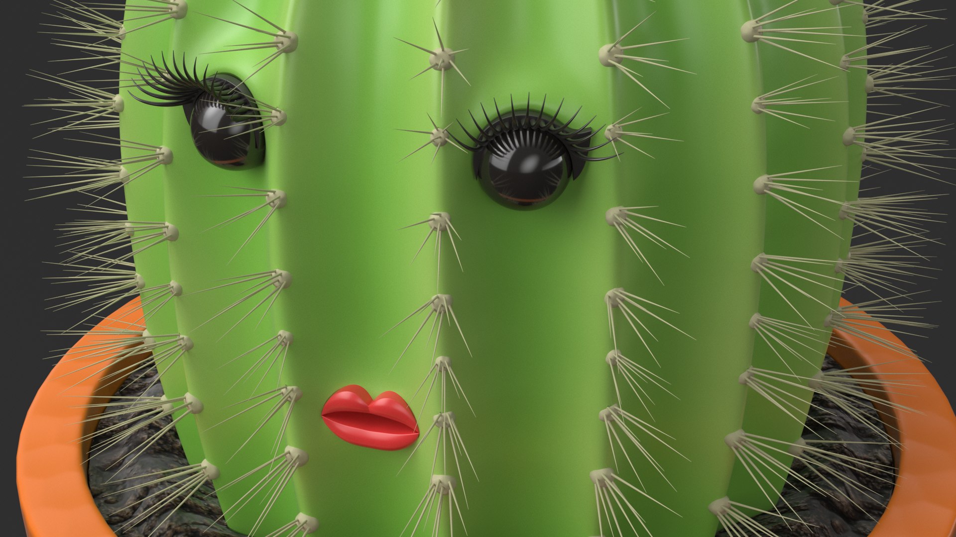 Toy Cactus Girl 3D Model - TurboSquid 1607020