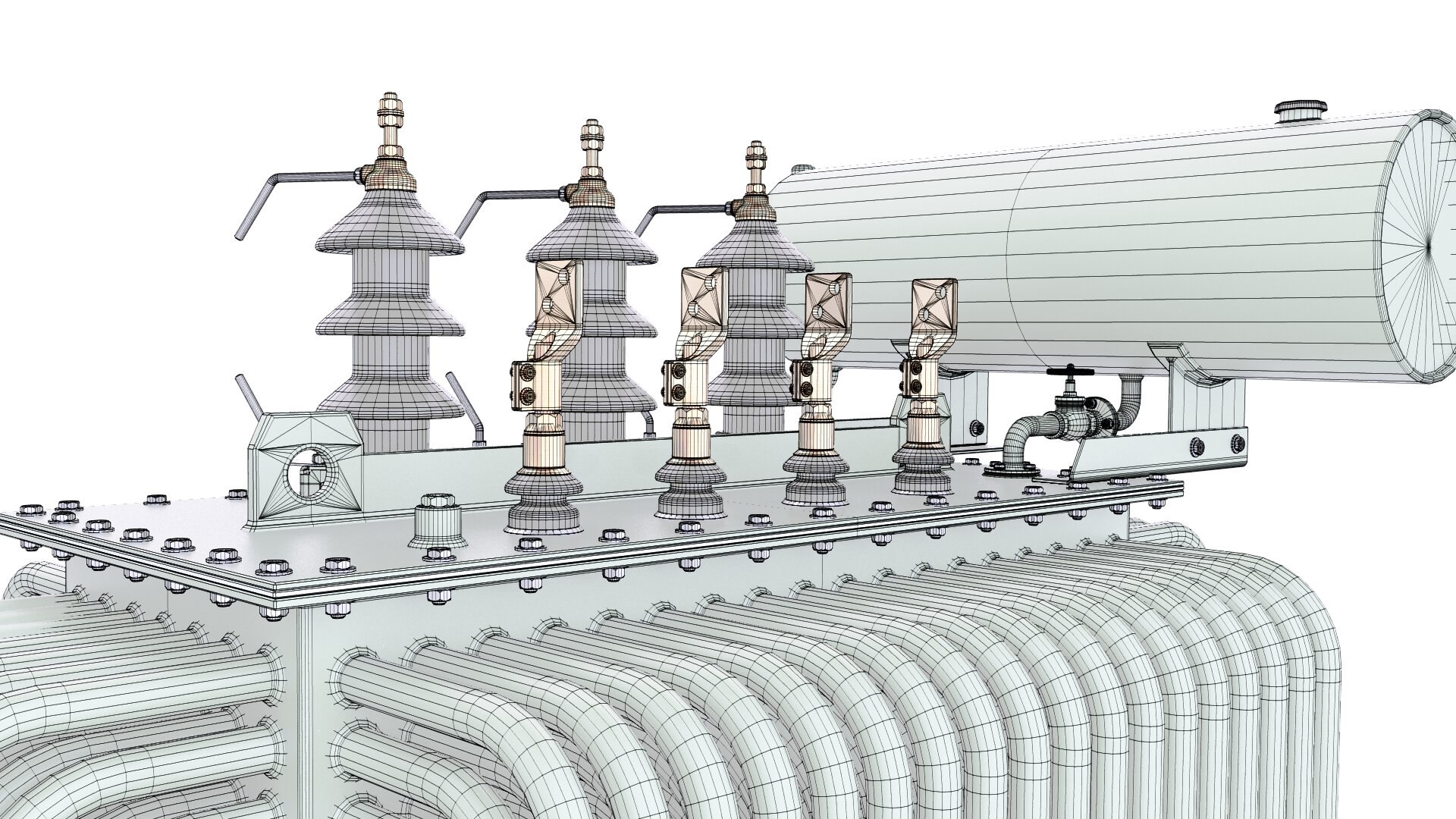 3D transformer power distribution model - TurboSquid 1686866