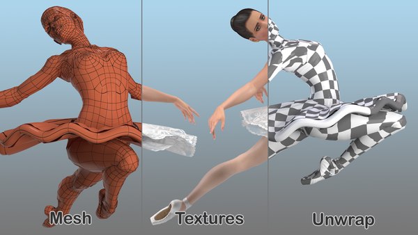 3D ballet dancer ballerina dance - TurboSquid 1615388