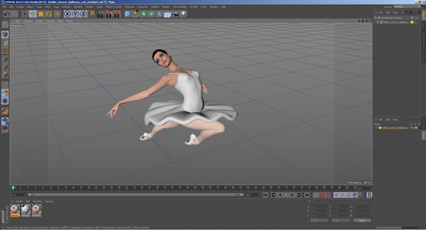 3D ballet dancer ballerina dance - TurboSquid 1615388
