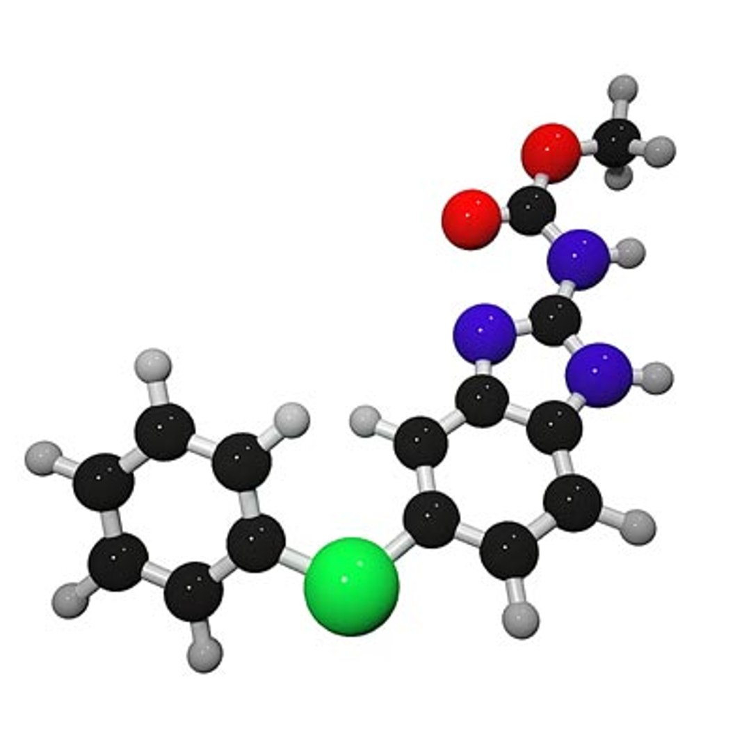 3d Model Fenbendazole Molecule Structure