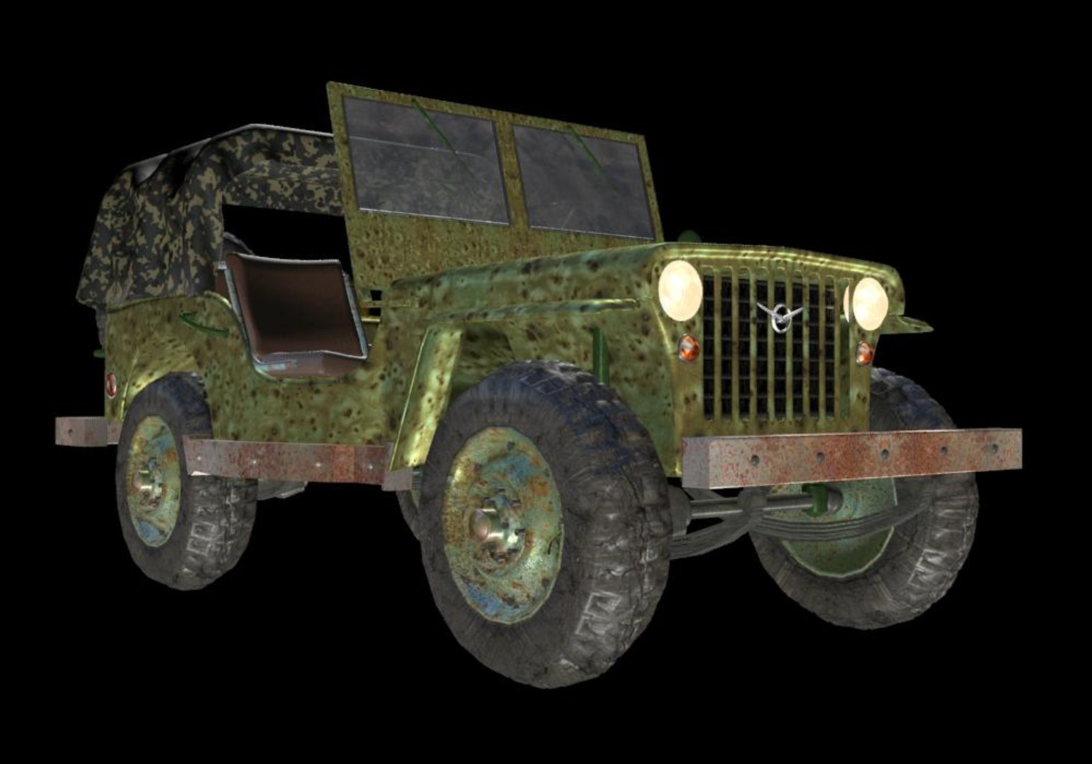 3D Military Jeep Russian Model - TurboSquid 1214755