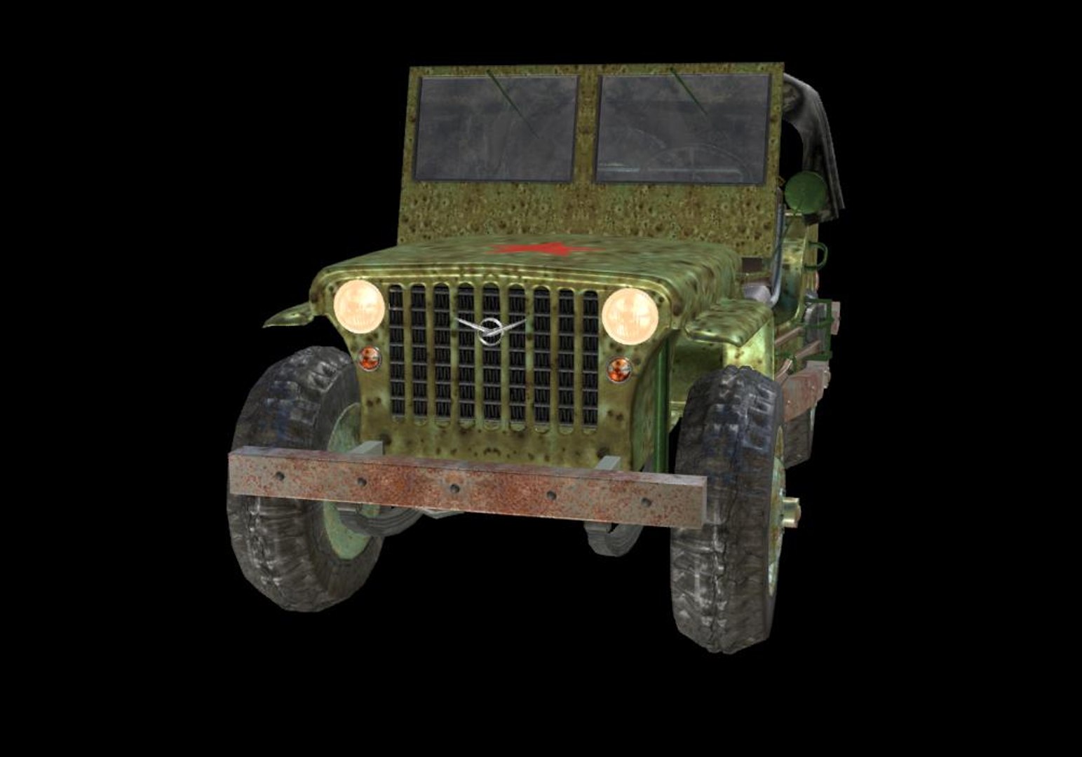 3D Military Jeep Russian Model - TurboSquid 1214755