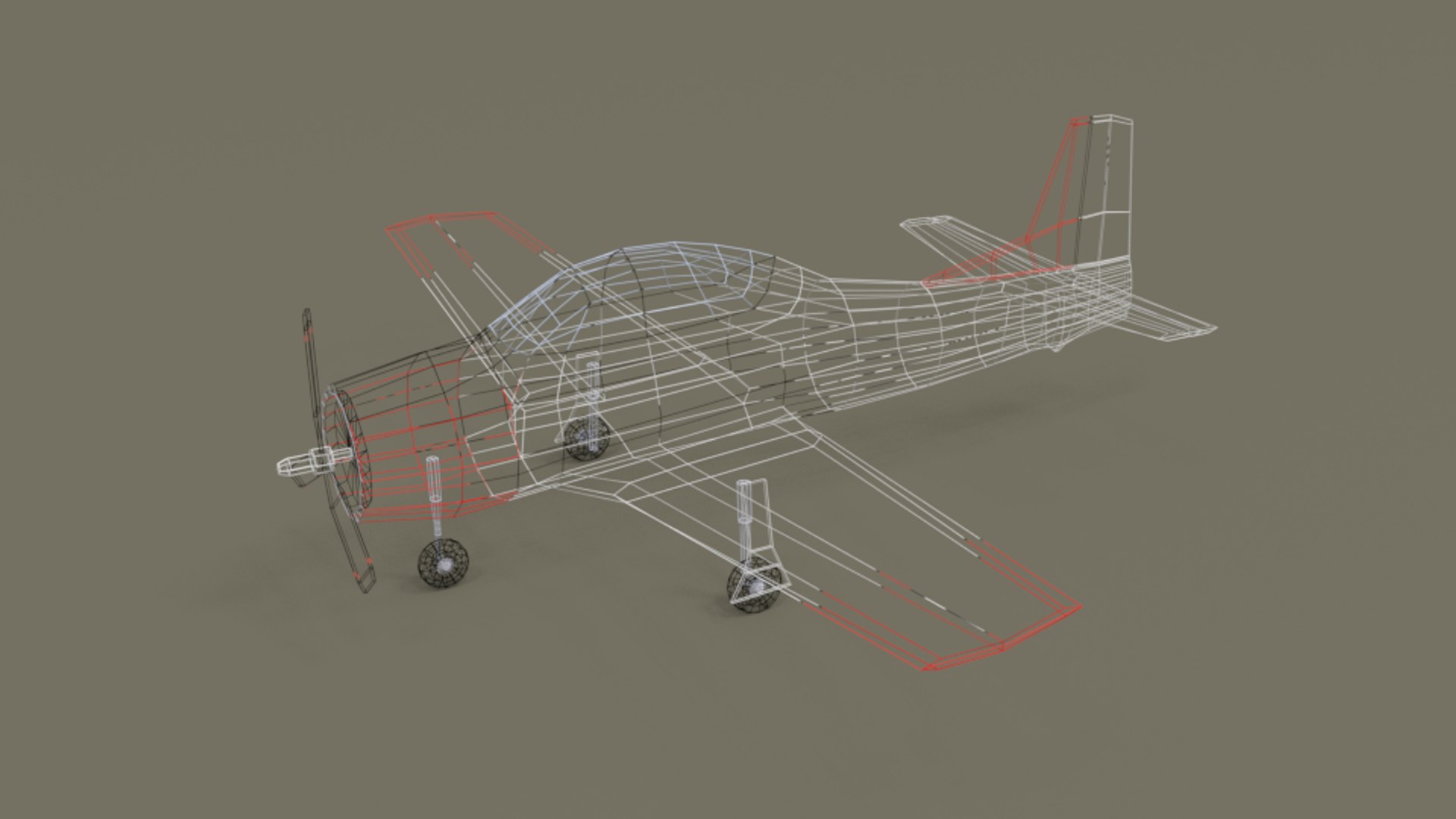 T-28 Trojan Training Airplane 3D - TurboSquid 1406987