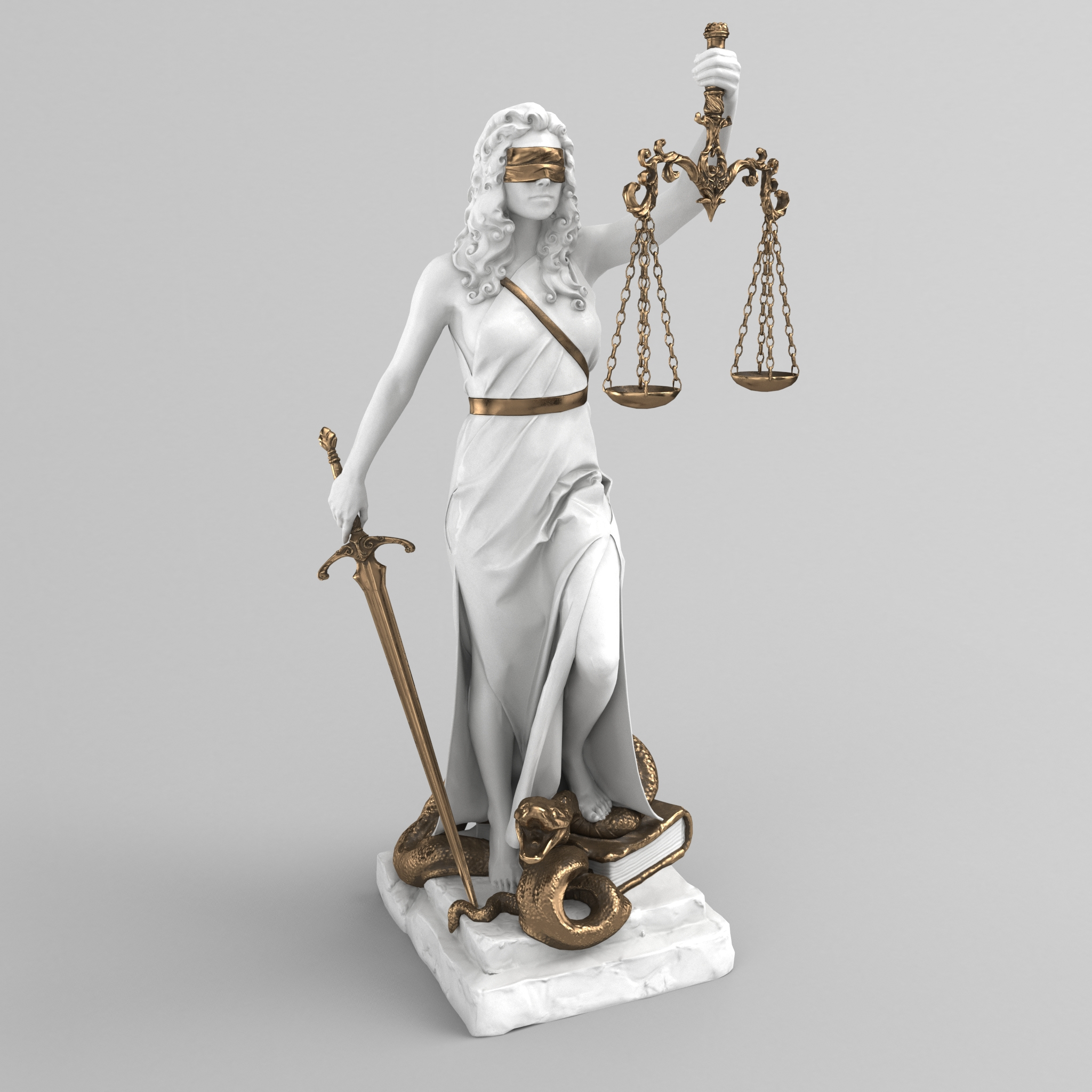 3D model Lady Justice 3D Model - TurboSquid 1856266