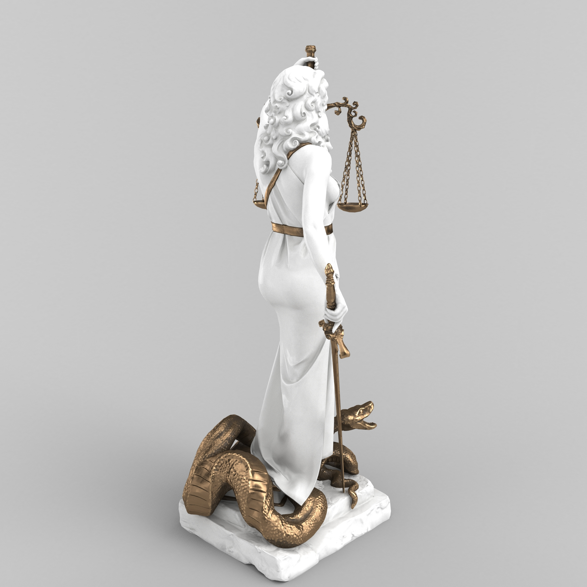 3D model Lady Justice 3D Model - TurboSquid 1856266