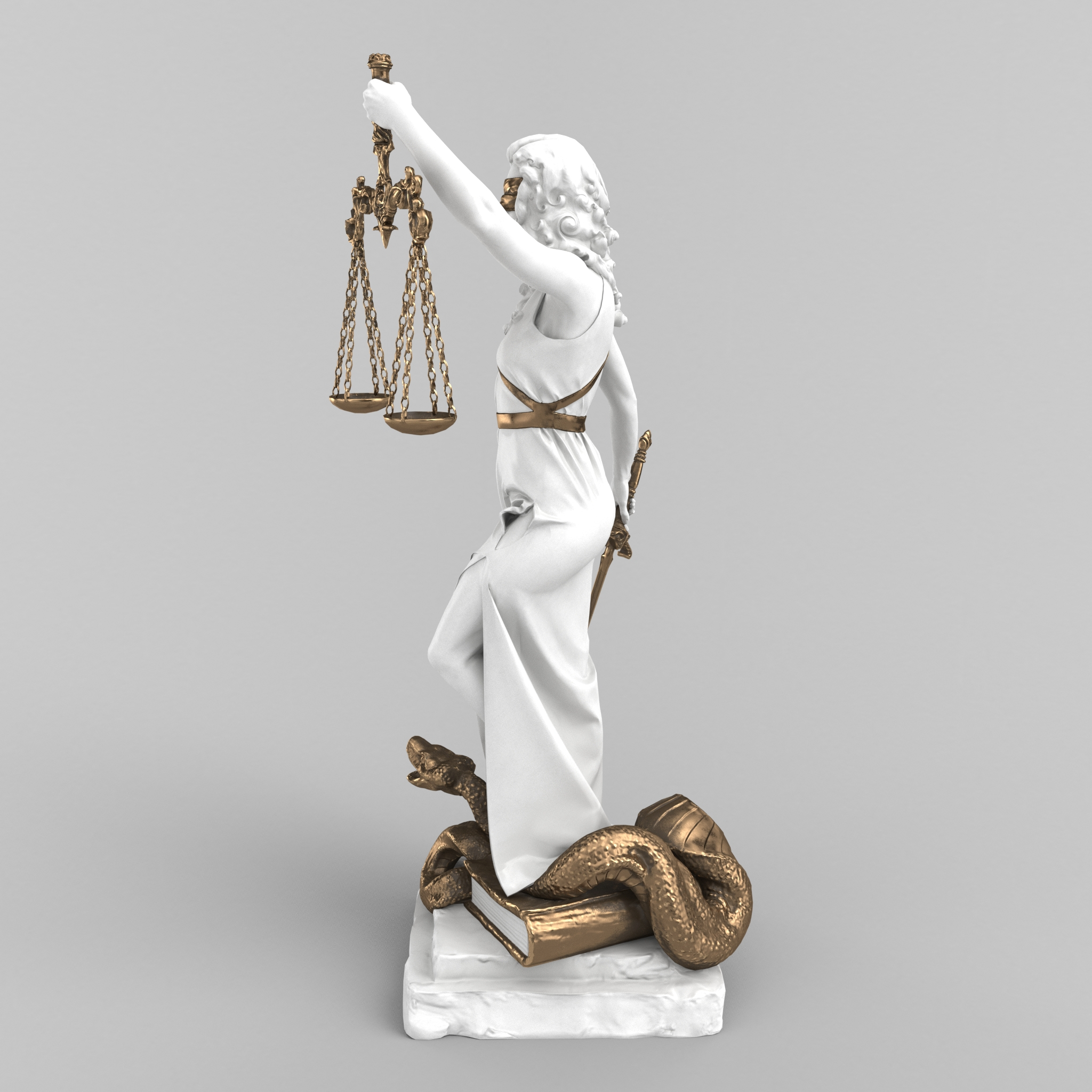 3D model Lady Justice 3D Model - TurboSquid 1856266