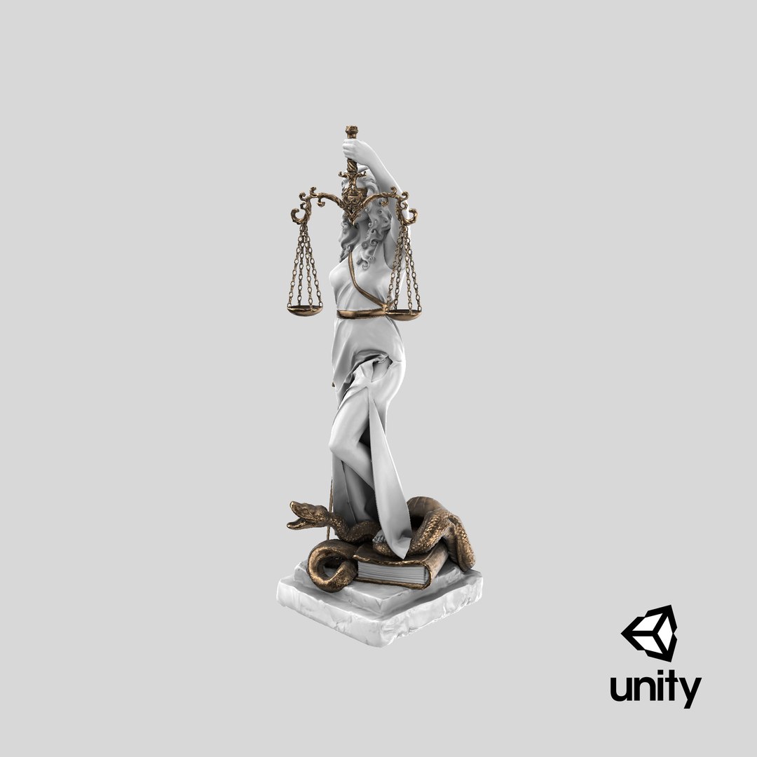 3D Model Lady Justice 3D Model - TurboSquid 1856266