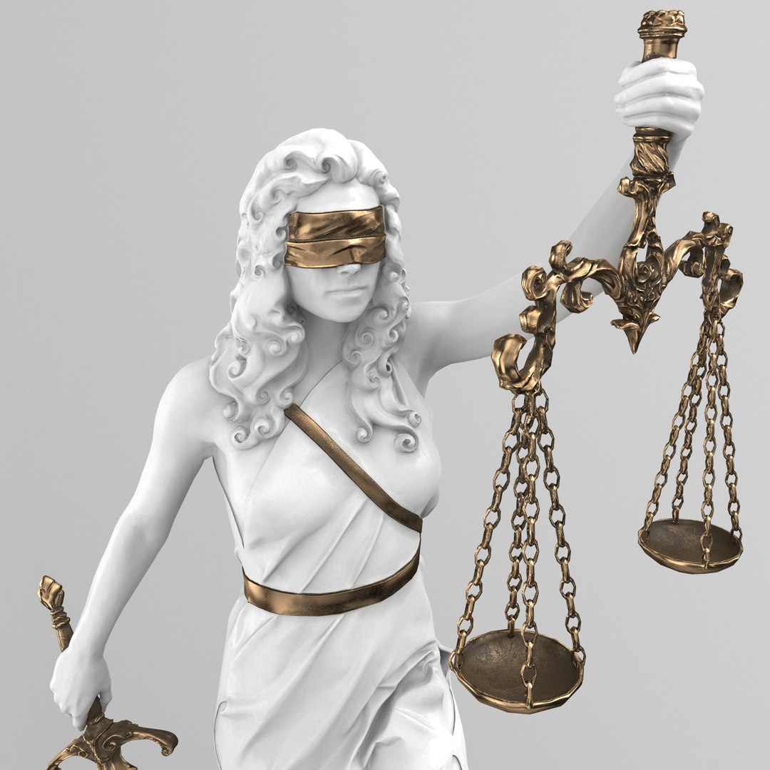 3D Model Lady Justice 3D Model - TurboSquid 1856266