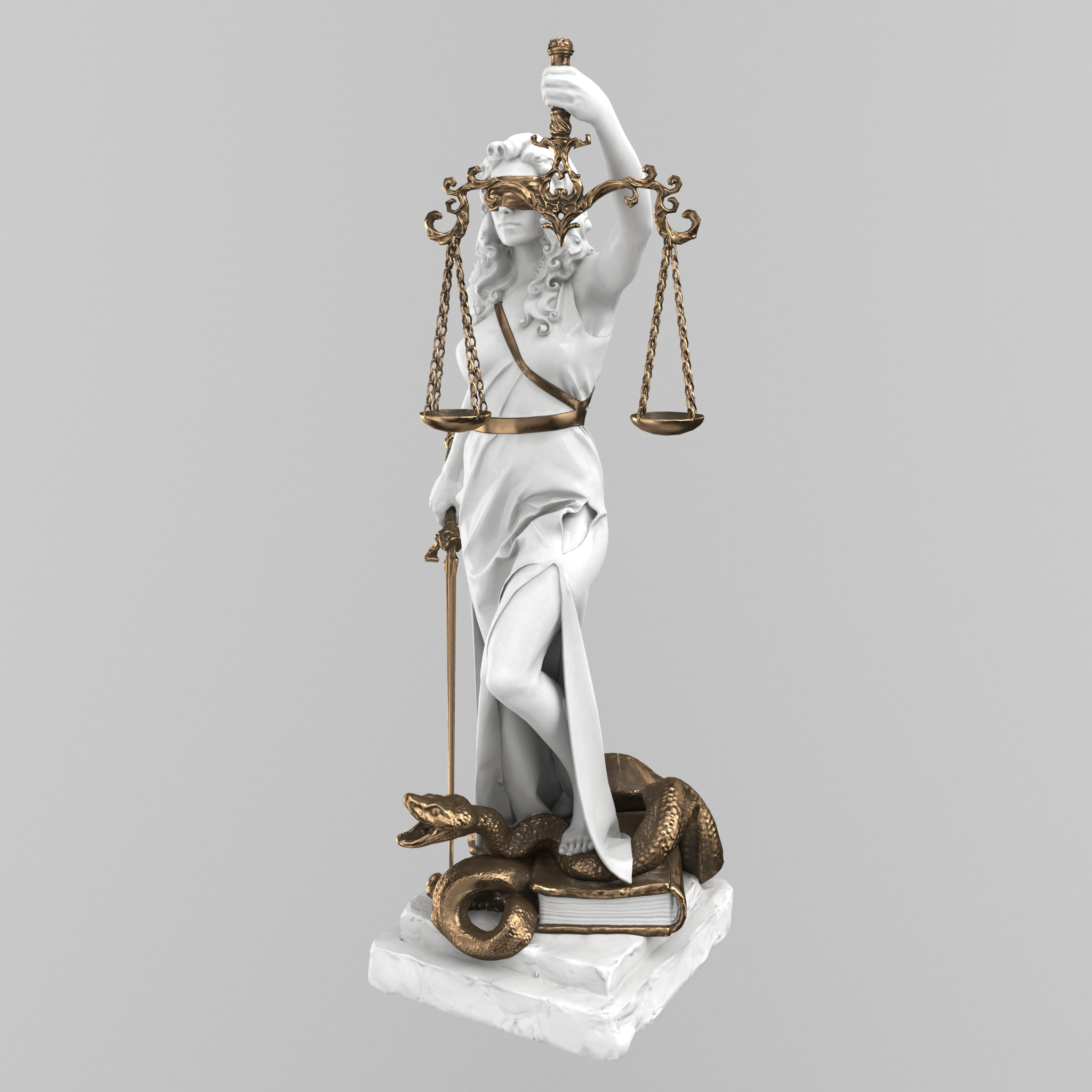 3D model Lady Justice 3D Model - TurboSquid 1856266
