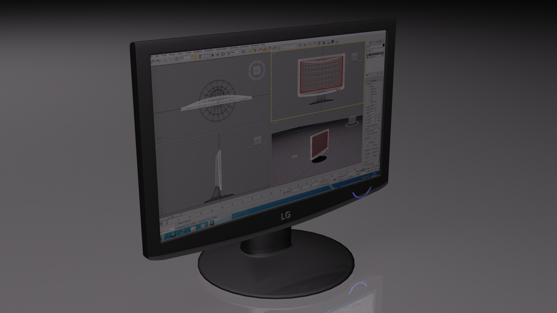 3d model screen