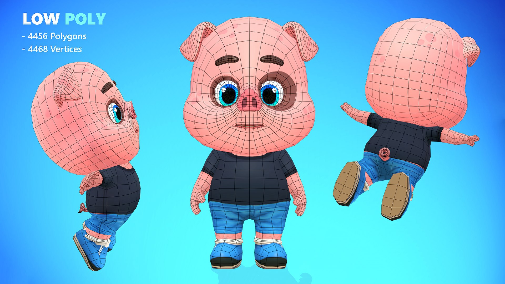 Pig Animated Rigged 3D - TurboSquid 1810656