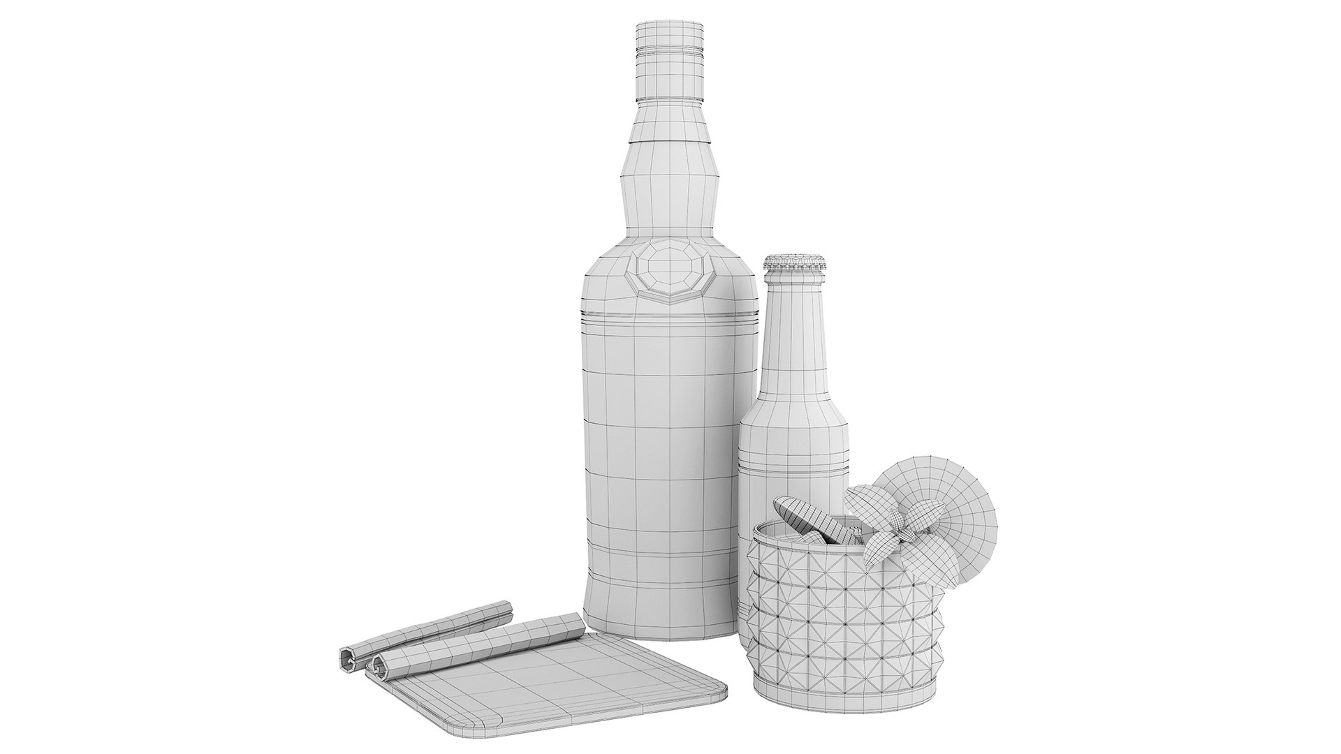 Whiskey Set Still Life Model - TurboSquid 2065046