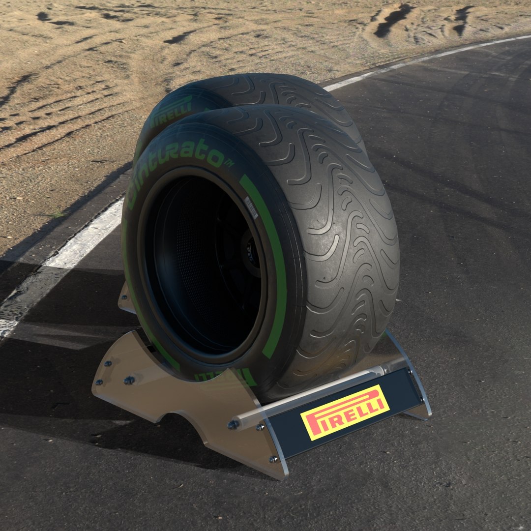 F1 2024 Intermediate Tyre Model - TurboSquid 2291048