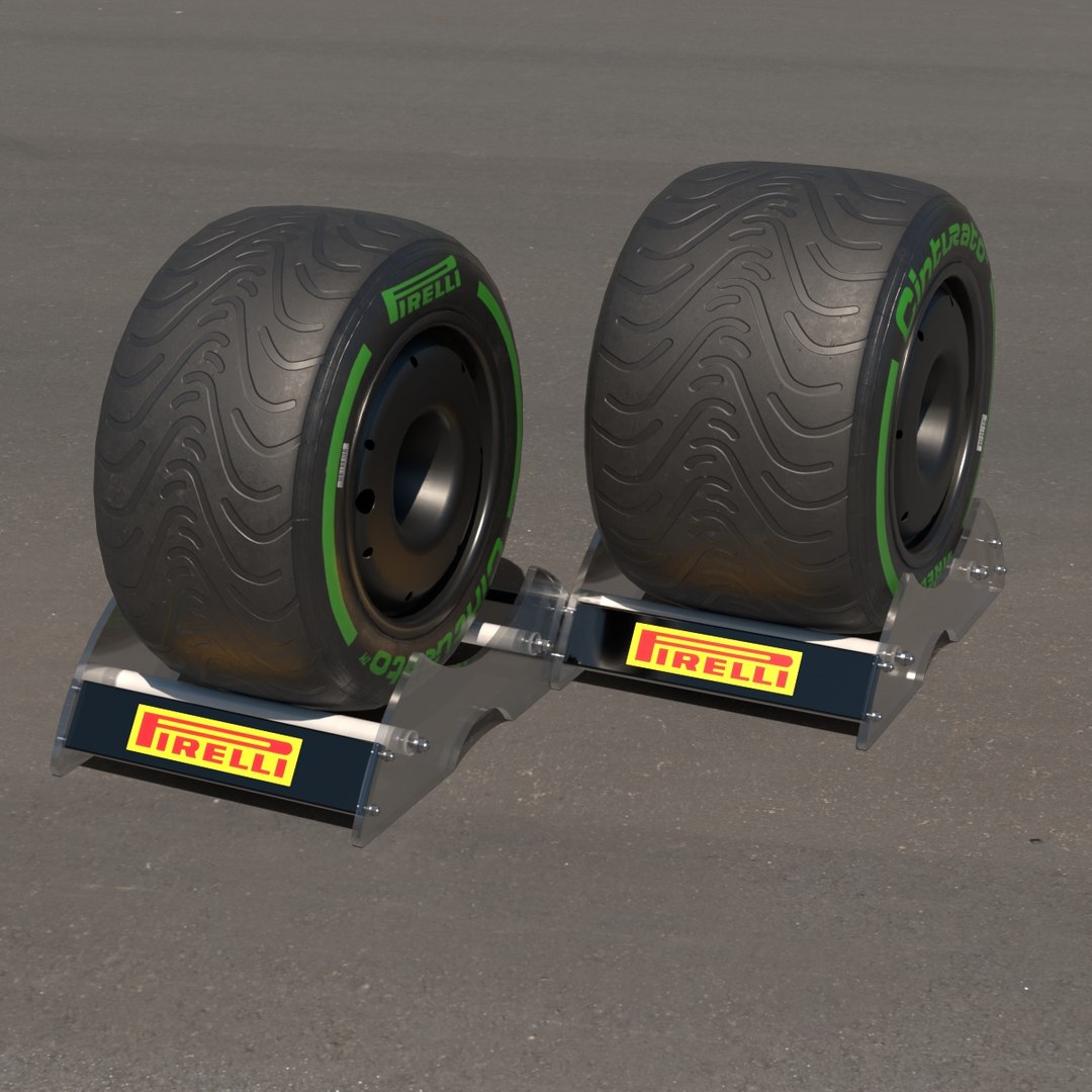 F1 2024 Intermediate Tyre Model - TurboSquid 2291048