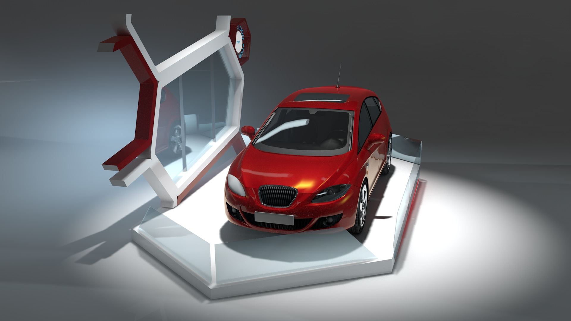 modelo 3d Car Exhibition Stand2 - TurboSquid 1656876