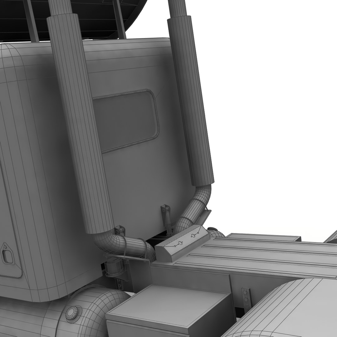 3d 386 Truck Sleeper Model