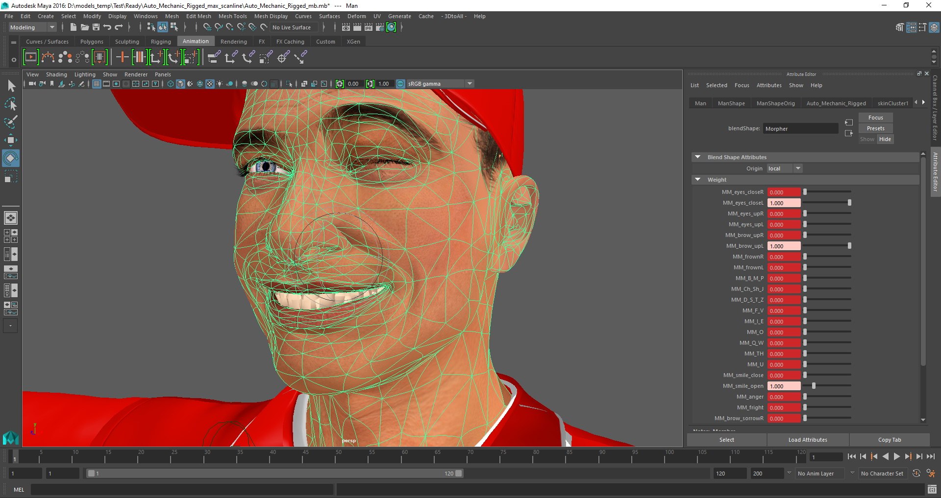 Auto mechanic rigged 3D model - TurboSquid 1579570