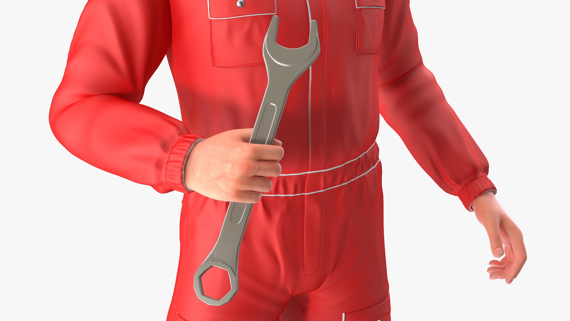 Auto mechanic rigged 3D model - TurboSquid 1579570