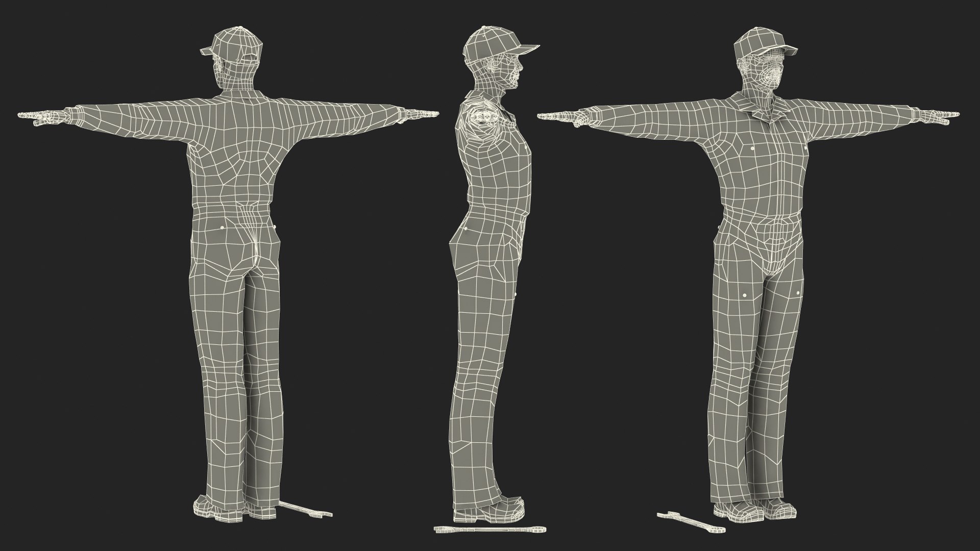 Auto mechanic rigged 3D model - TurboSquid 1579570