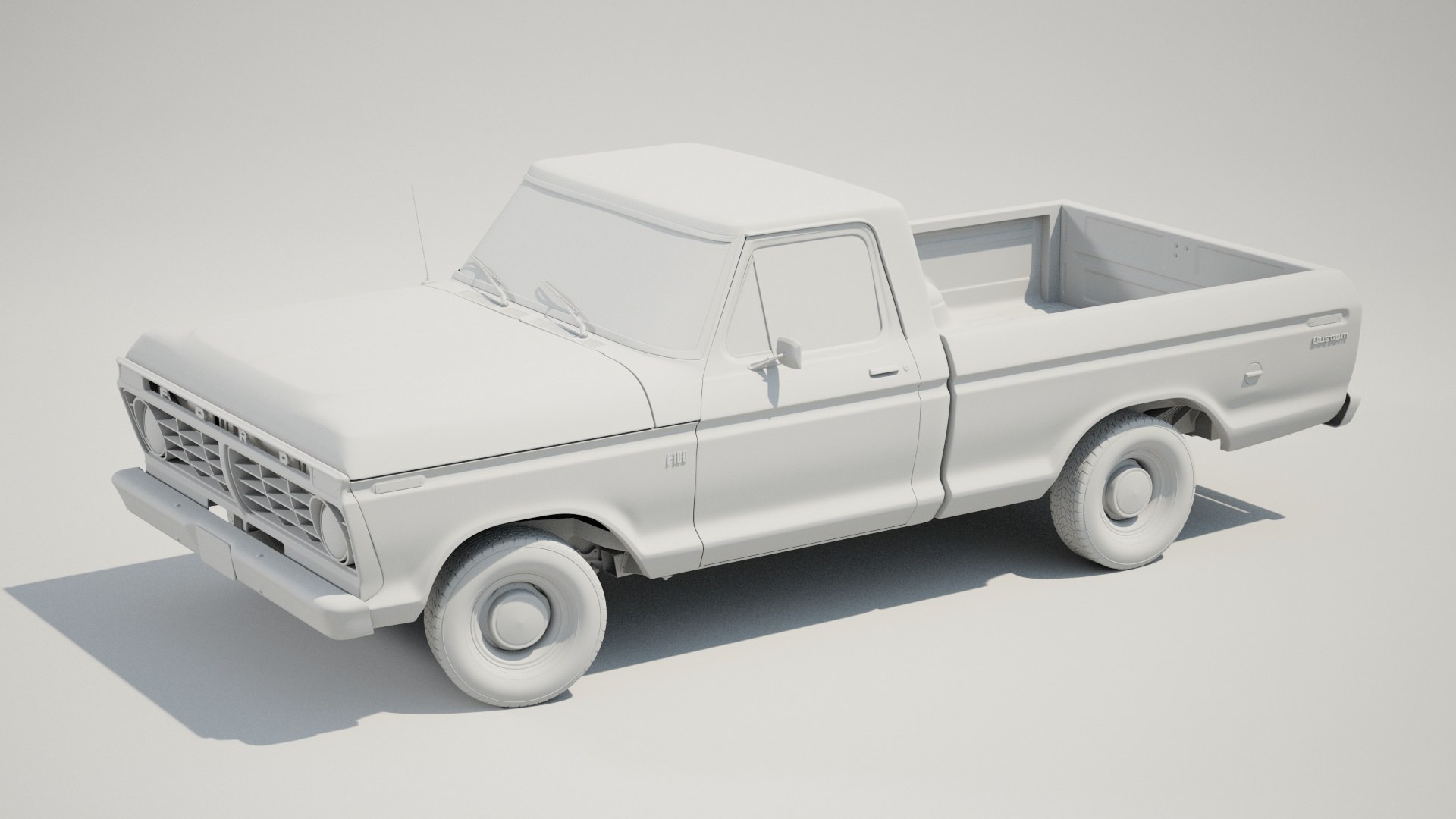 F100 custom 1974 model - TurboSquid 1577486