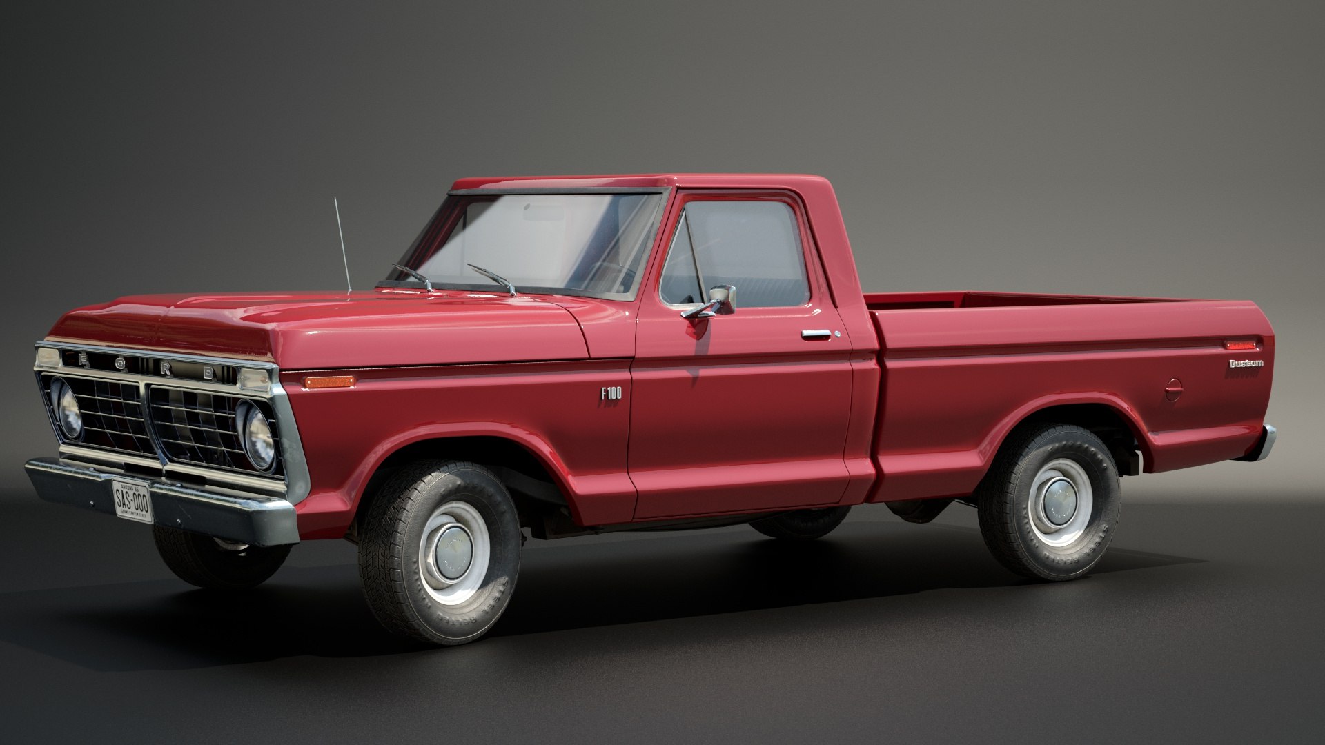 F100 Custom 1974 Model - TurboSquid 1577486