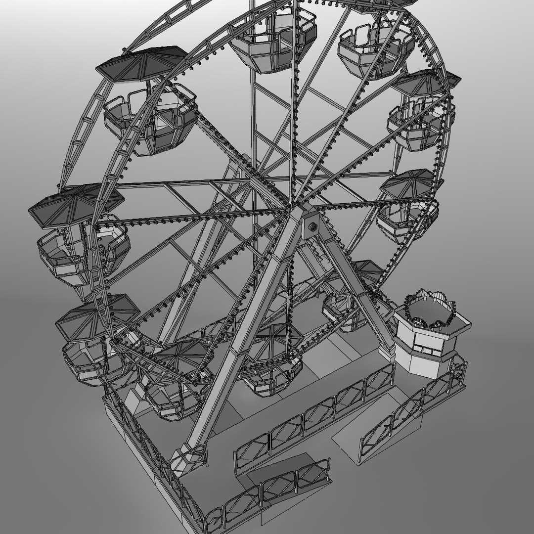 3d model ferris wheel