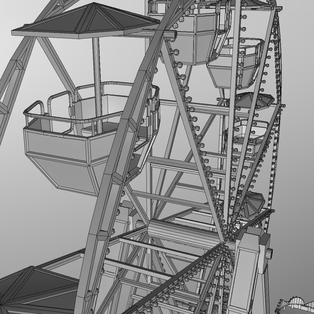 3d model ferris wheel