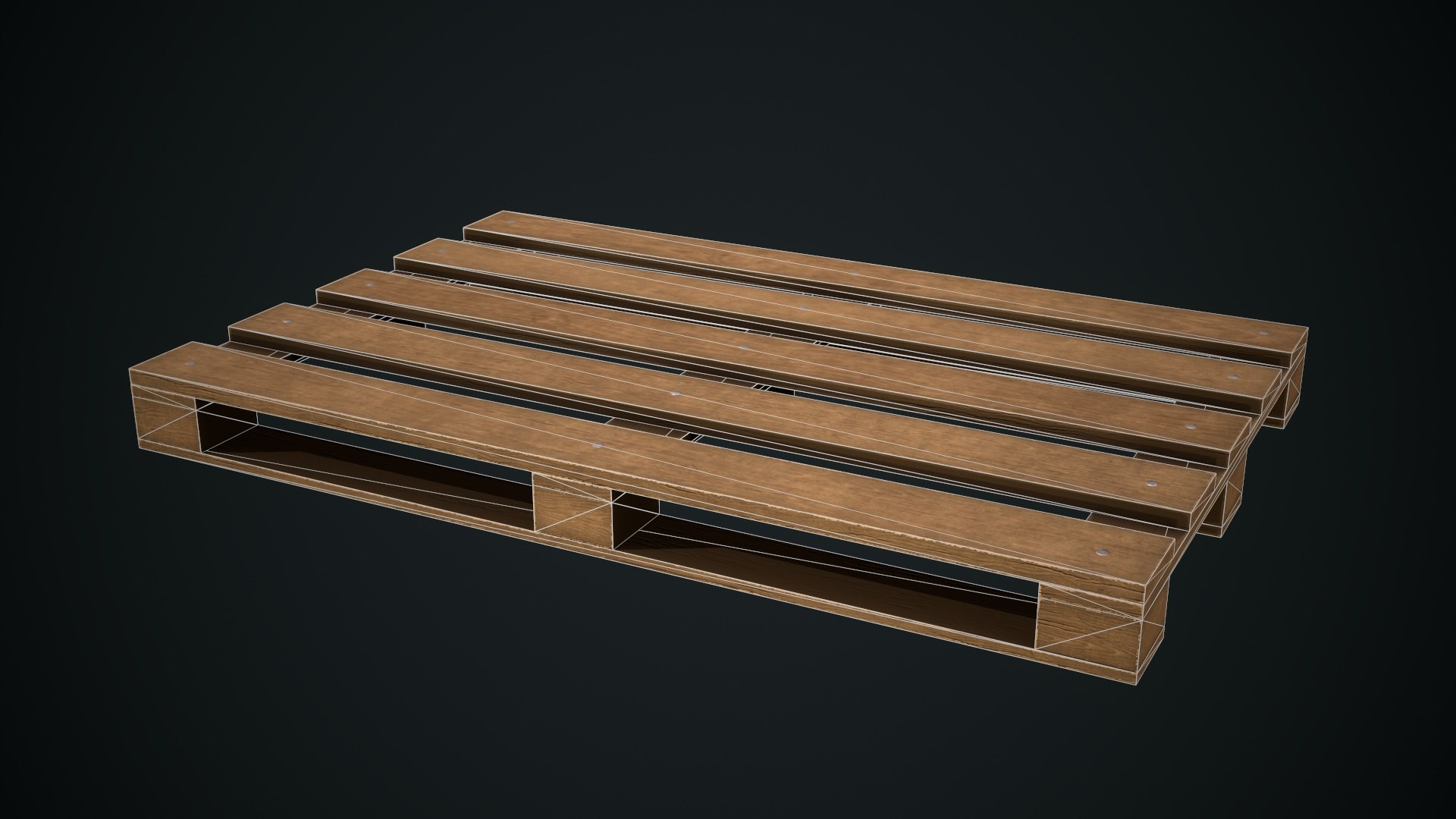 3D Wooden low poly Pallet - TurboSquid 1939700