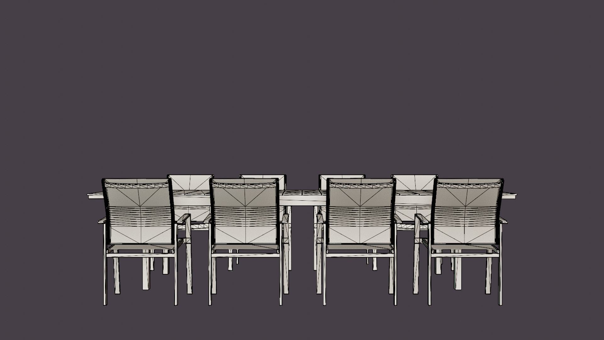 3D Seattle Dining Set Model - TurboSquid 2240783