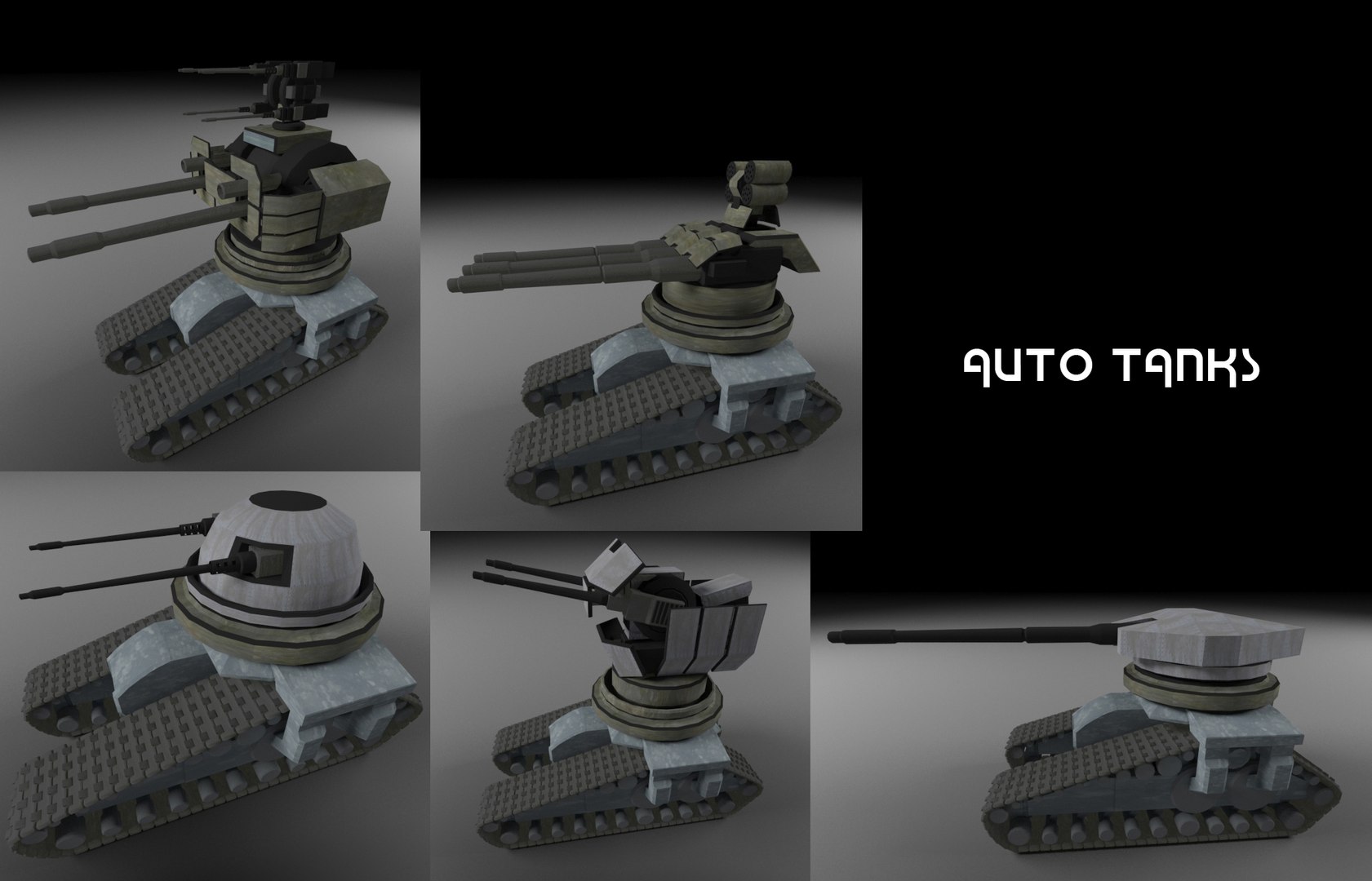Autonomous Drone Tanks 3d 3ds