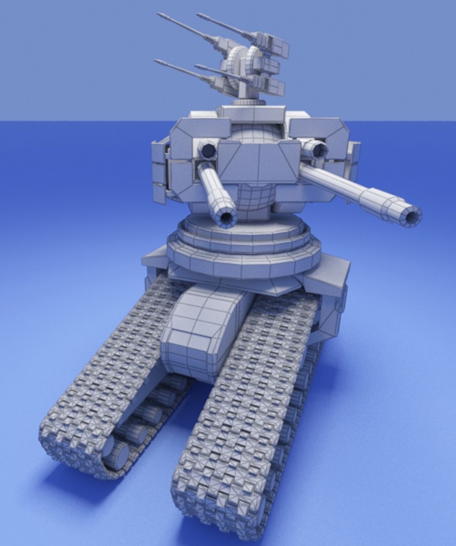Autonomous Drone Tanks 3d 3ds