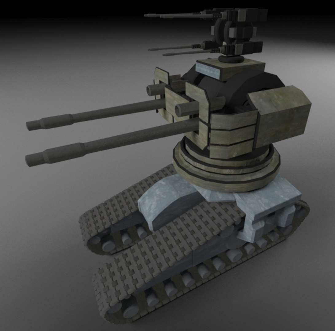 Autonomous Drone Tanks 3d 3ds