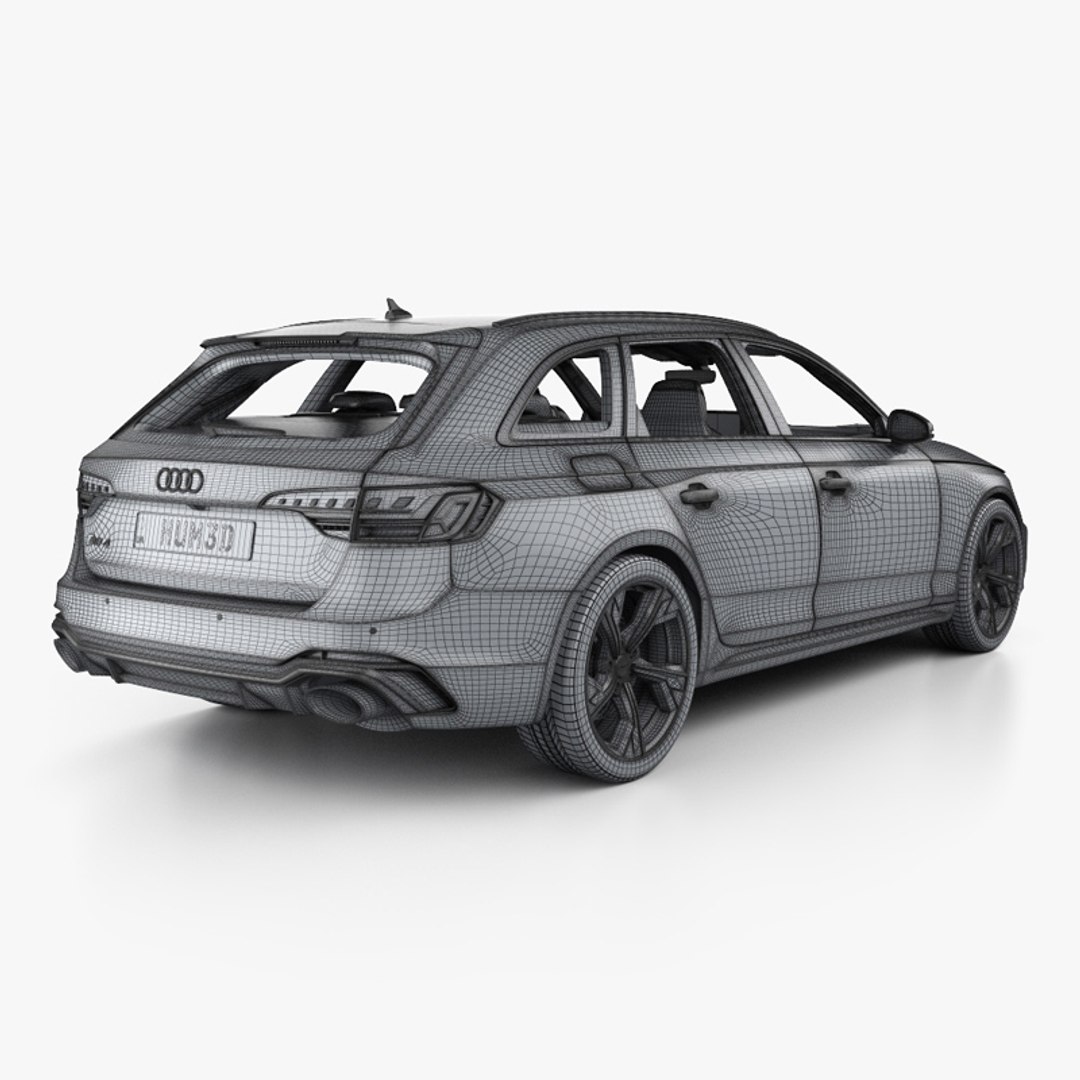 Audi RS4 avant with HQ interior 2021 3D model - TurboSquid 1732294