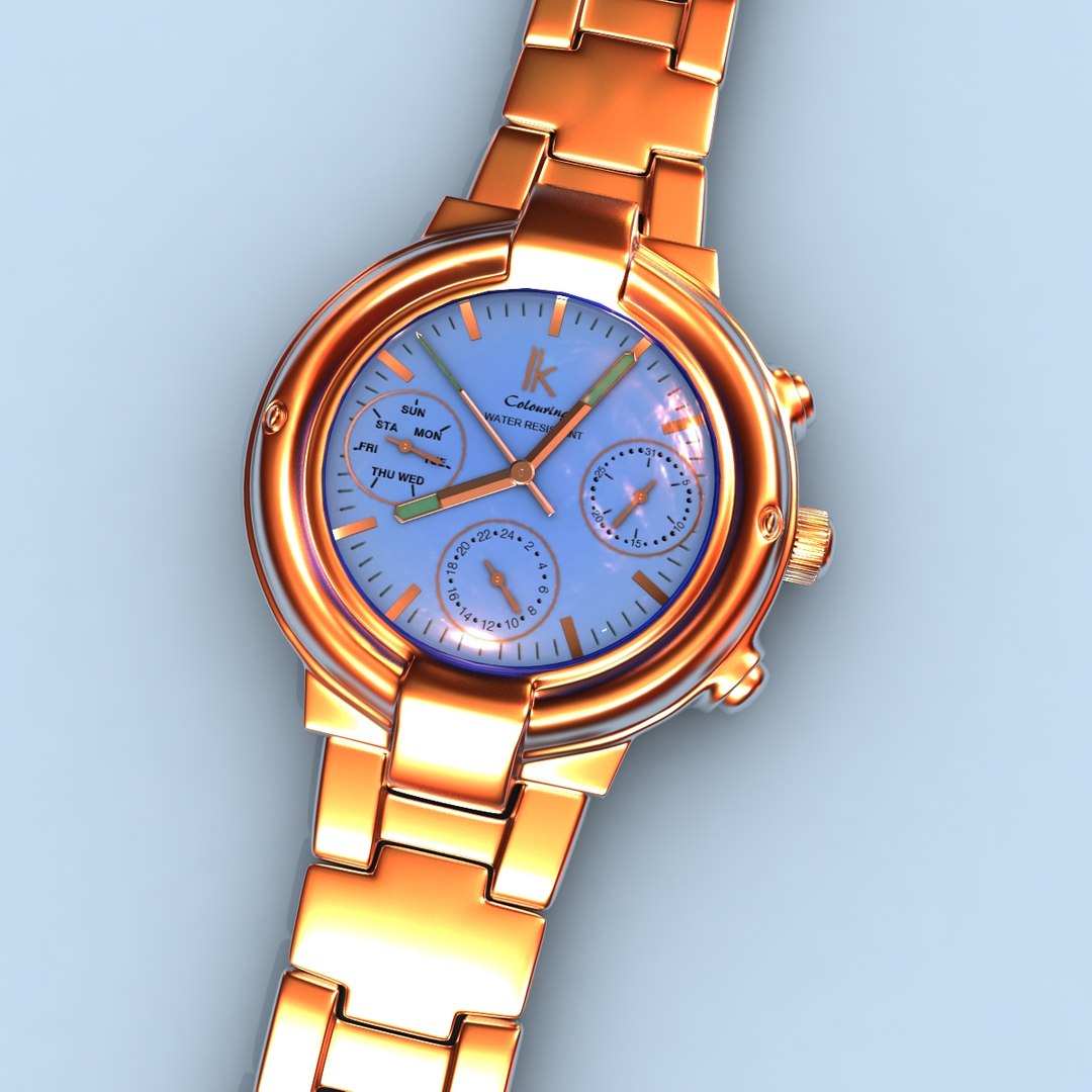 3d Watch Wristwatch Model