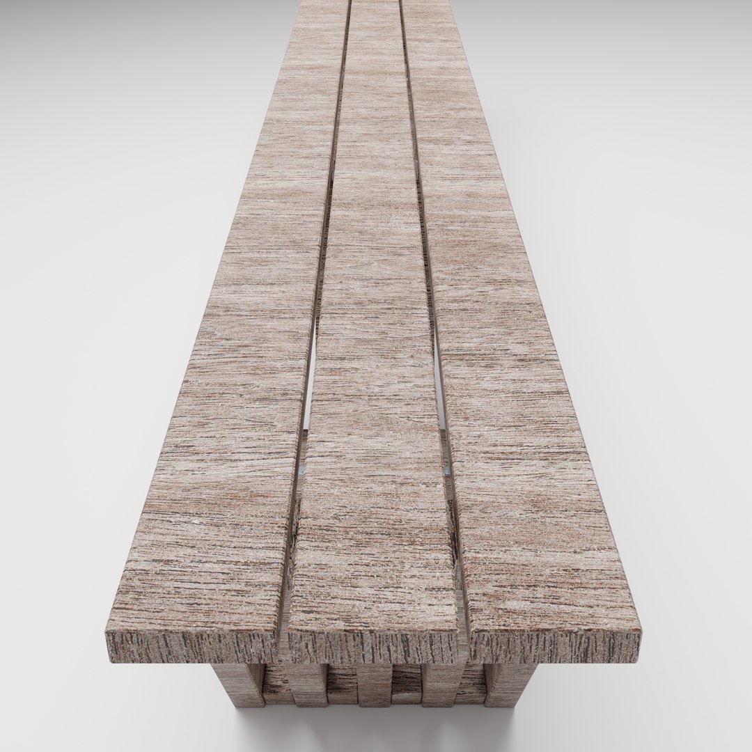 3D Modern Wooden Bench 3D model - TurboSquid 1846533