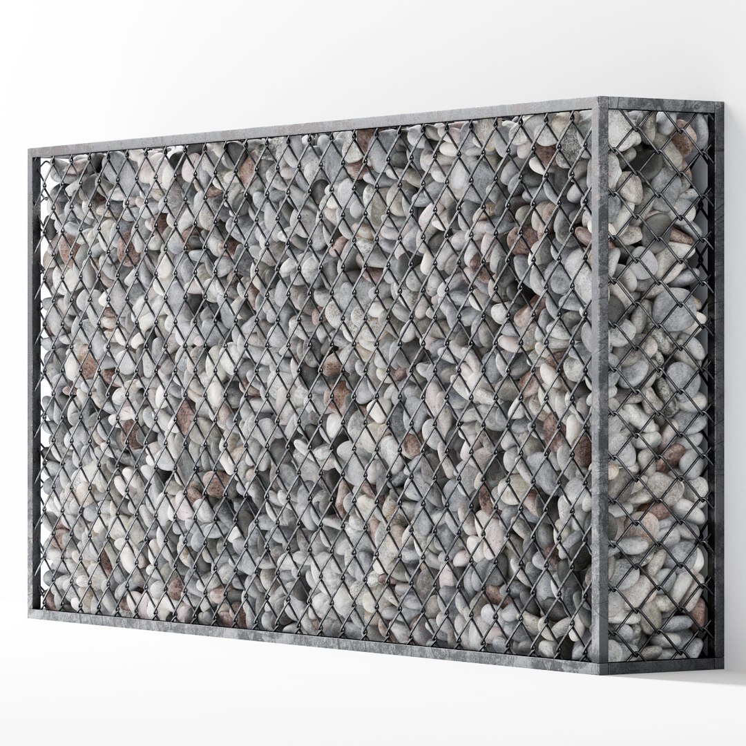 Pebble Gabion 3D Model - TurboSquid 1525979