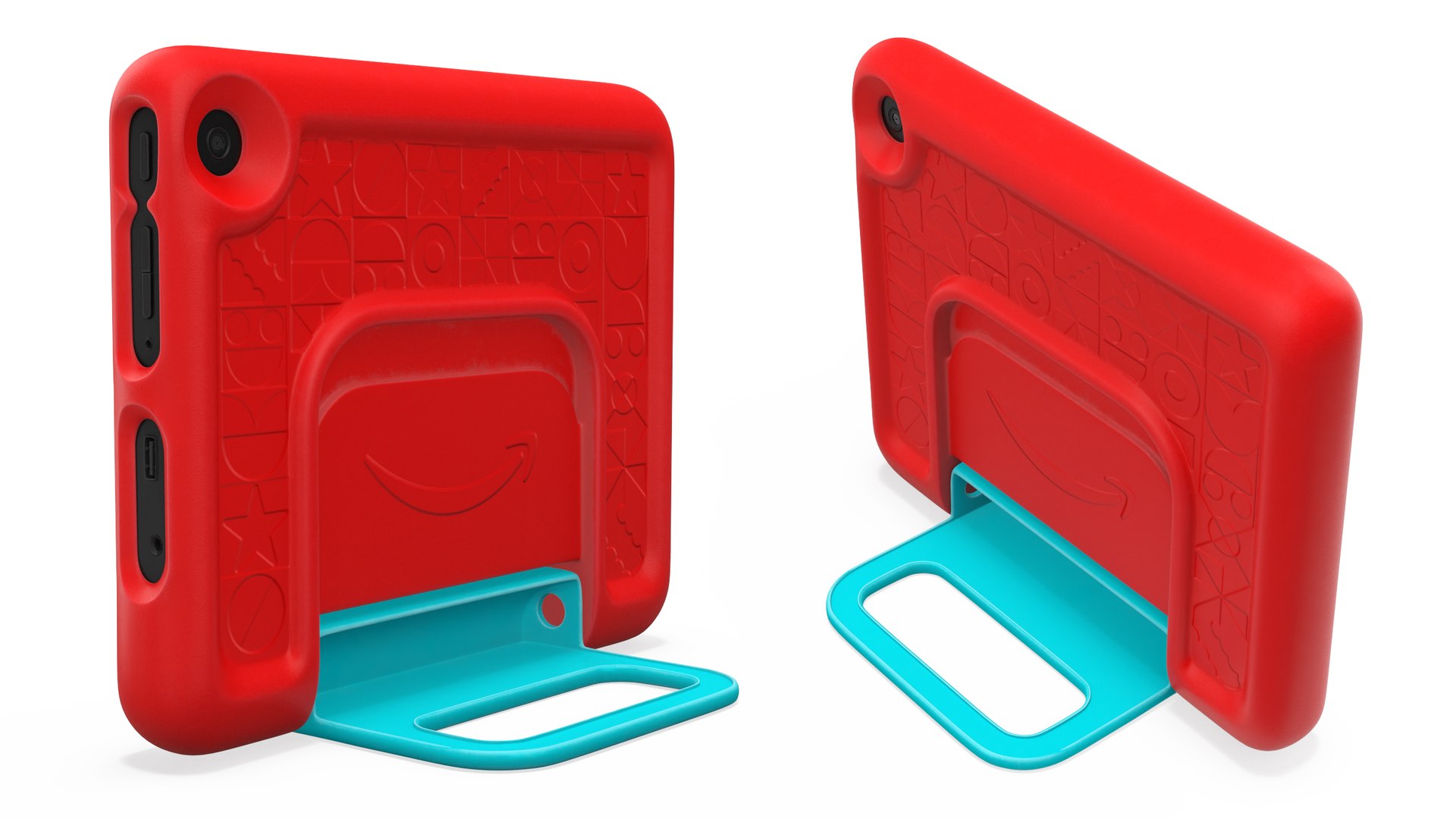Tablet For Kids Amazon Fire 7 Red 3D Model - TurboSquid 2121411