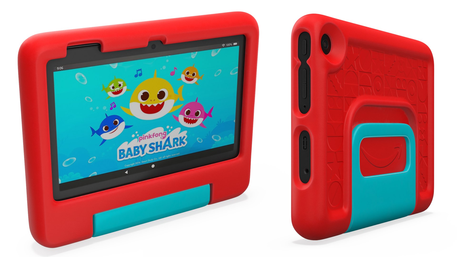 Tablet For Kids Amazon Fire 7 Red 3D Model - TurboSquid 2121411